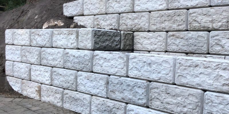 Residential Lock Block Installation | Edgewater Site Contracting ...